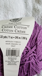 Ravelry: Loops & Threads Crème Cotton