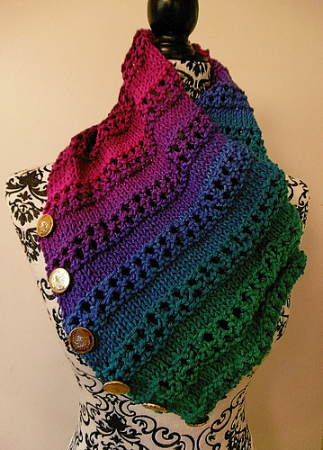 Ravelry: Double Eyelet Cowl pattern by Marilyn Prince