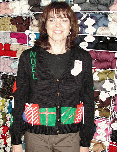 Ravelry: CHRISTMAS CARDIGAN SWEATER OR VEST pattern by Susan Chastain