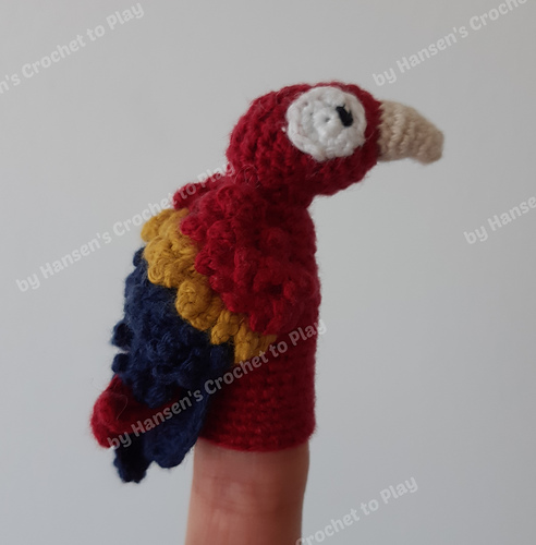 Ravelry: Paco the Parrot Finger Puppet pattern by Maiken Hansen