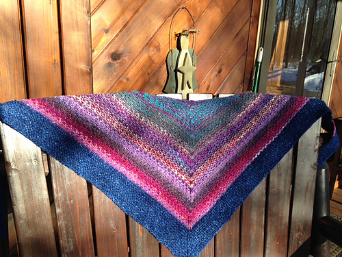 Ravelry: Noro Woven Stitch Shawl pattern by Z apasi