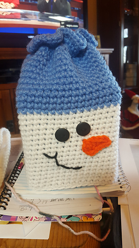 Ravelry: Snowman Tissue Box Cover pattern by Betsy L Riexinger