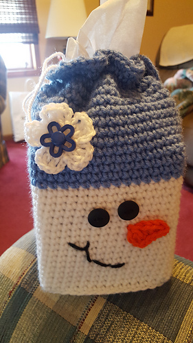 Ravelry: Snowman Tissue Box Cover pattern by Betsy L Riexinger