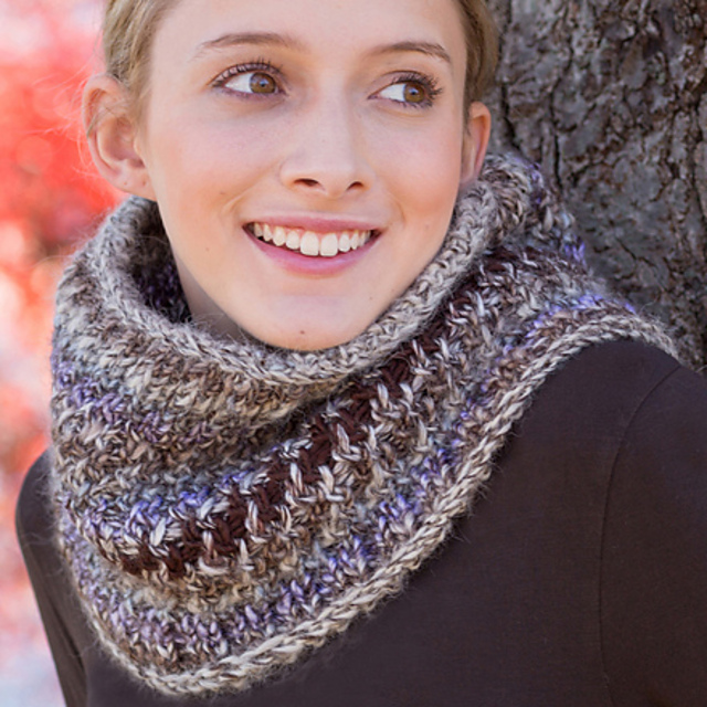 Ravelry: Soft Chestnut Cowl pattern by Authentic Knitting Board