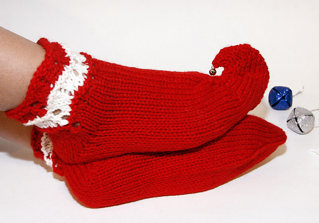 Ravelry: Elf House Slippers pattern by Authentic Knitting Board