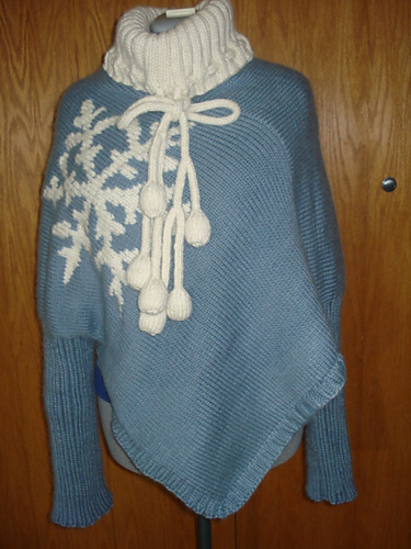 Ravelry: Snowflake Sweater Cape pattern by Nicky Epstein
