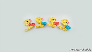 Ravelry: easy duckling applique pattern by jennyandteddy