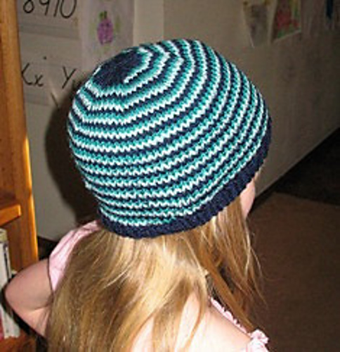Ravelry: 3-Color Spiral Cap pattern by Deborah Swift, MountainMom Designs