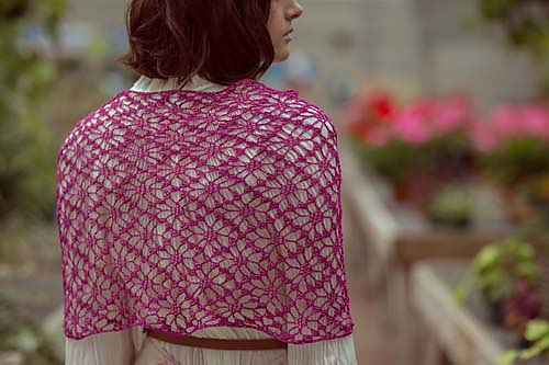 Ravelry: Pink Zazzle Shawl pattern by Yumiko Alexander
