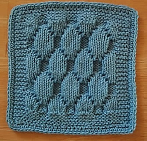 Ravelry: Beetle Mania 9" Knit Afghan Square pattern by Margaret MacInnis