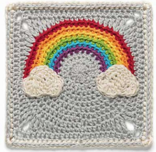 Ravelry: Over The Rainbow Square pattern by Celine Seamaan