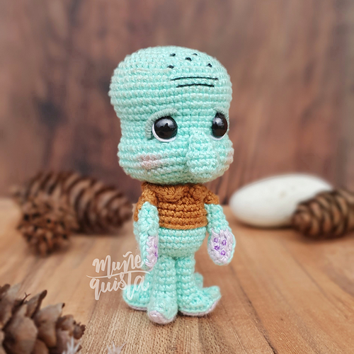 Ravelry: Squidward Amigurumi Tribute pattern by Constanza Olivares