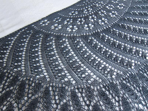 Ravelry: EZ 100th Anniversary Camping Half-Circle pattern by Mwaa Knit