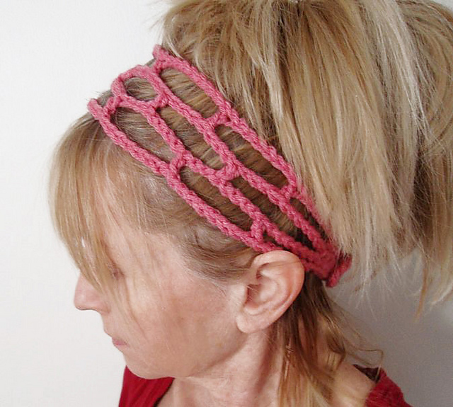 Ravelry: Trellis Head Band pattern by Mary Wright