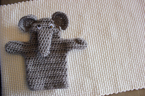 Ravelry: Elephant Hand Puppet pattern by Lisa Ferrel