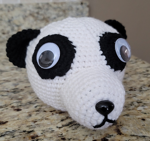 Ravelry: Panda Bear Eyeglass Holder pattern by Lisa Ferrel