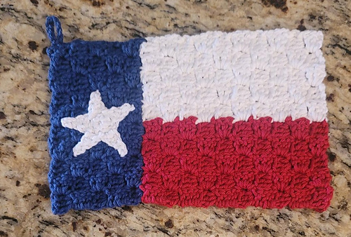 Ravelry: Texas Flag Potholder pattern by Lisa Ferrel