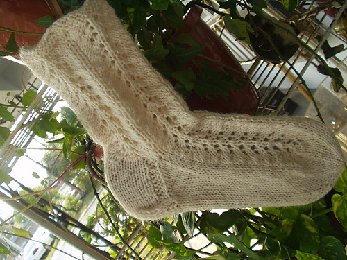 Ravelry: Chevron Lace Socks pattern by Susan Lawrence