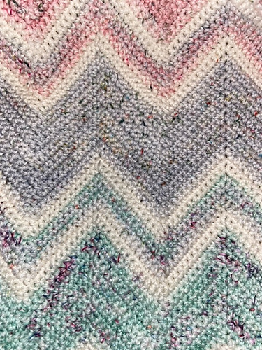 Ravelry: Marled Crochet Chevron Blanket pattern by Christine Laukaitis