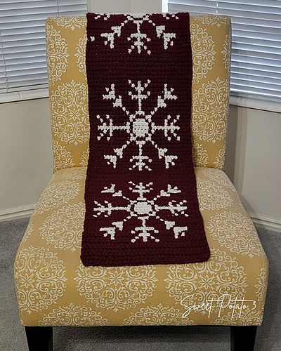 Ravelry: Winter Snowflake Table Runner pattern by Sweet Potato 3
