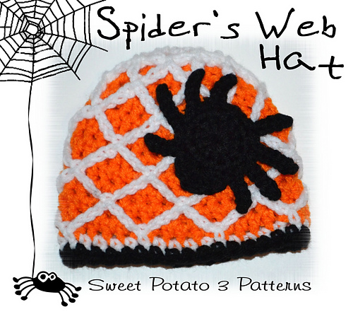 Ravelry: Spider Web / Fish Net Hat pattern by Sweet Potato 3