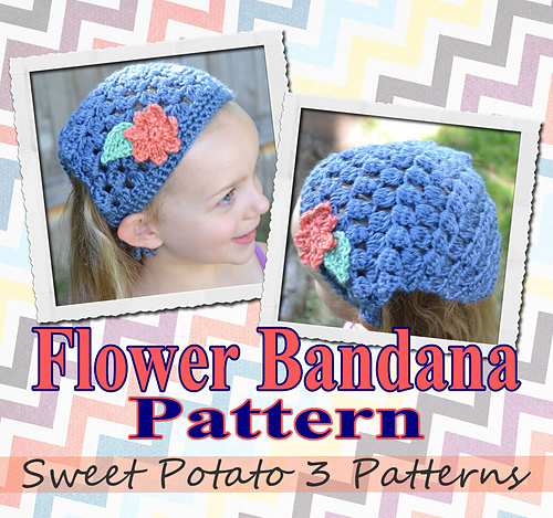 Ravelry: Flower Bandana pattern by Sweet Potato 3