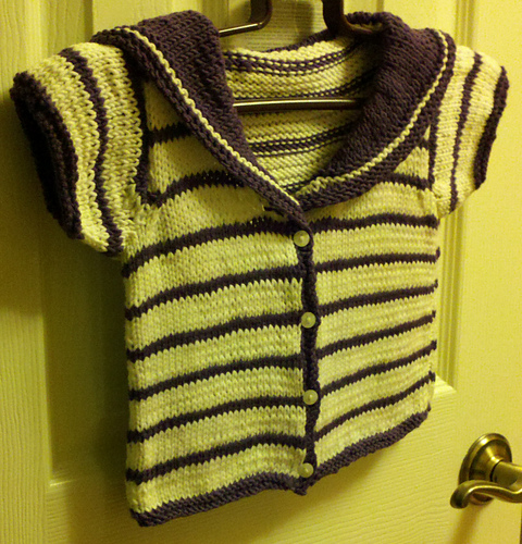 Ravelry: #18 Sailor Collar Cardigan and Shorts pattern by Debbie Bliss