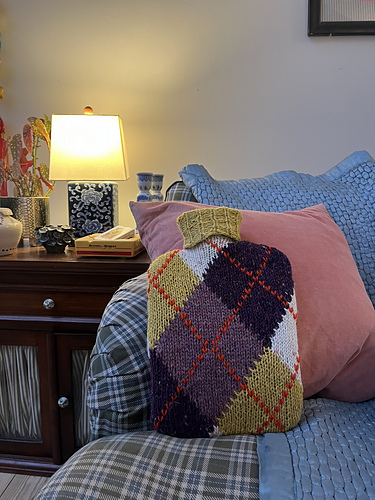 Ravelry: At Least Argyle Be Warm - hot water bottle cover pattern by ...