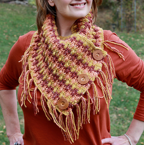 Ravelry: Falling Leaves Cowl pattern by Tonya Bush