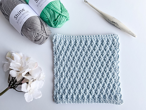Ravelry: Alpine Stitch Square pattern by Tonya Bush