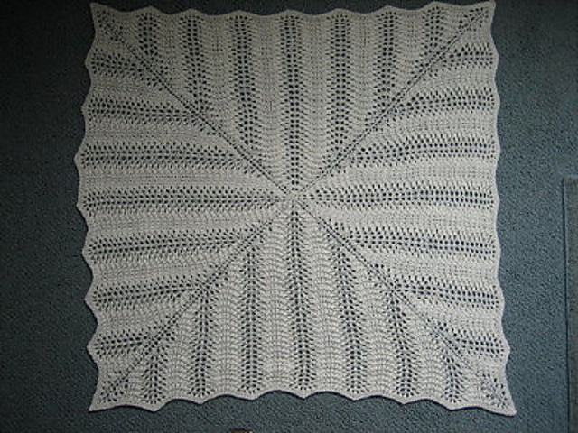 Ravelry: Old Shale Lace Blanket pattern by Evelyn A. Clark