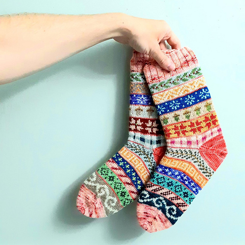 Ravelry: Advent Socks 2019 pattern by Natalie Sheldon