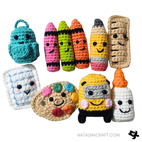 Ravelry: Backpack amigurumi pattern by Natalina Craft