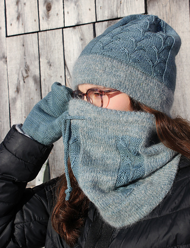 Ravelry: Brindille givrée col pattern by Nathalie Bergeron