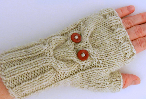 Ravelry: Owl Cable Knit Fingerless Mittens pattern by Crystal Lybrink
