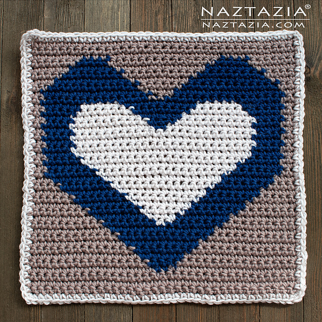 Ravelry: Reversible Heart Square pattern by Naztazia