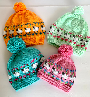 Ravelry: Country Sheep Hats pattern by Frugal Knitting Haus