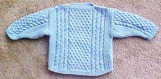 Ravelry: Baby Aran Sweater pattern by Frugal Knitting Haus