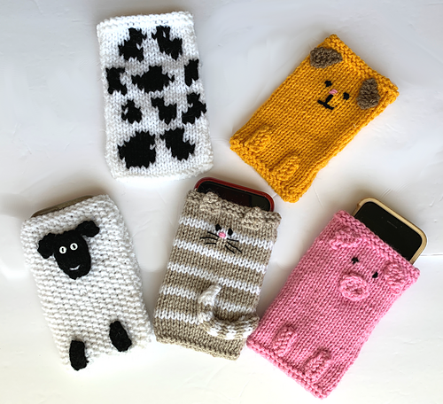 Ravelry: Farm Friendly Cell Phone Covers pattern by Frugal Knitting Haus
