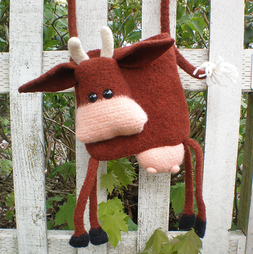 Ravelry: Cow Bag pattern by Sharon Braden
