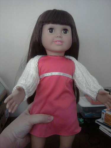 Ravelry: Ribbed 18" Doll Shrug pattern by Janice Helge