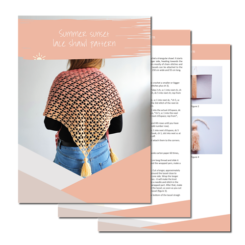 Ravelry: Summer Sunset Lace Shawl pattern by Zsófia Németh
