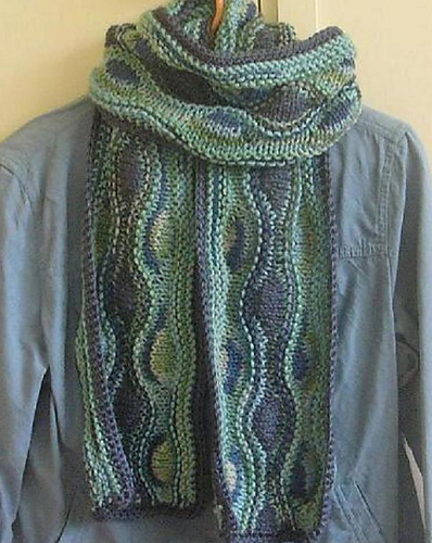 Ravelry: windward waves scarf pattern by karen lee