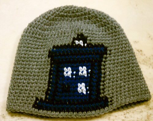 Ravelry: Tardis crochet chart for beanie or square pattern by ...