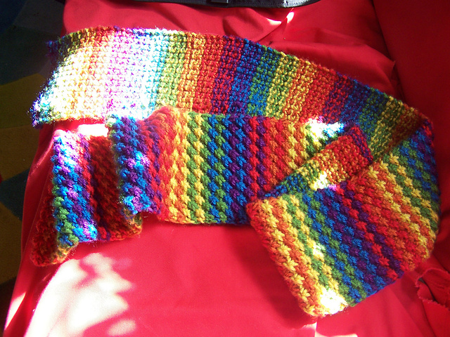 Ravelry: Rainbow Scarf pattern by Maggie Sledd