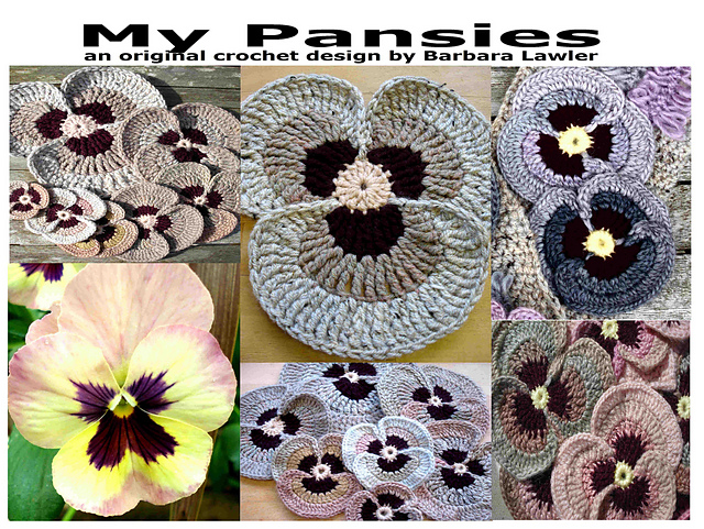 Ravelry: My Pansies pattern by Barbara Lawler