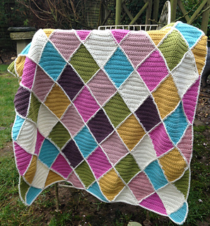 Ravelry: Diamond Crochet Blanket pattern by Nicki Trench