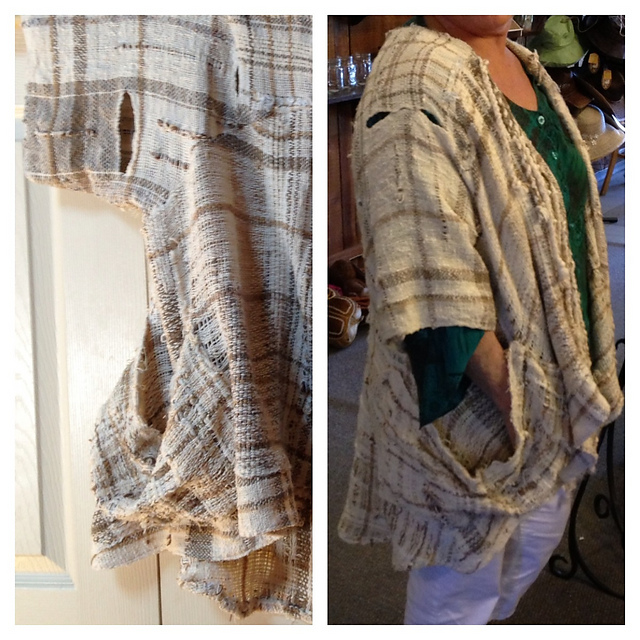 Ravelry: nickolena's Neutrals cotton saori jacket Goldwasser toast to ...