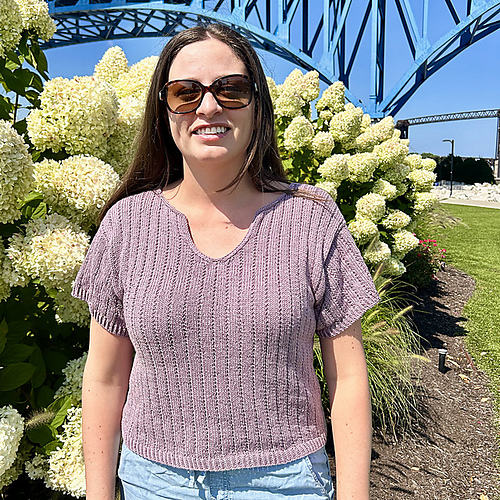 Ravelry: Texture Vee Tee pattern by Nicole ThorsonKnits