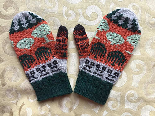 Ravelry: Spooky Park Mitts mystery KAL pattern by Hanna Kyttä